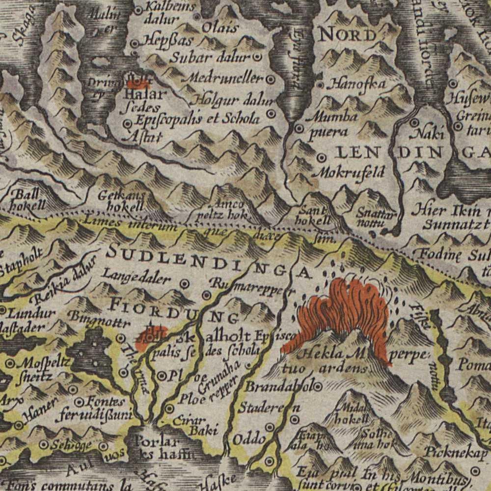 Ancient Map of Iceland 1630 Rare Map Antique Fine | Etsy