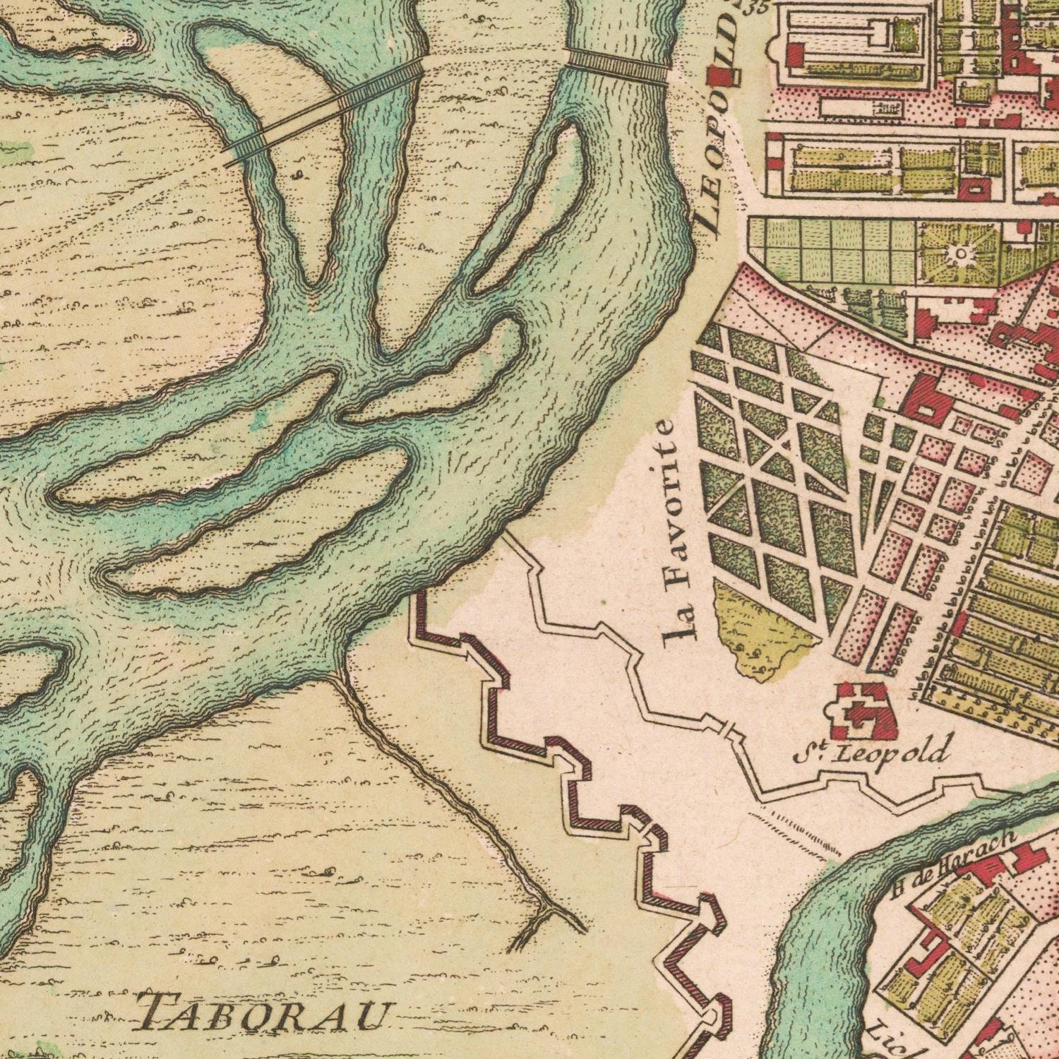 Vienna Map Print: 1740 Antique City Plan Reproduction - Etsy