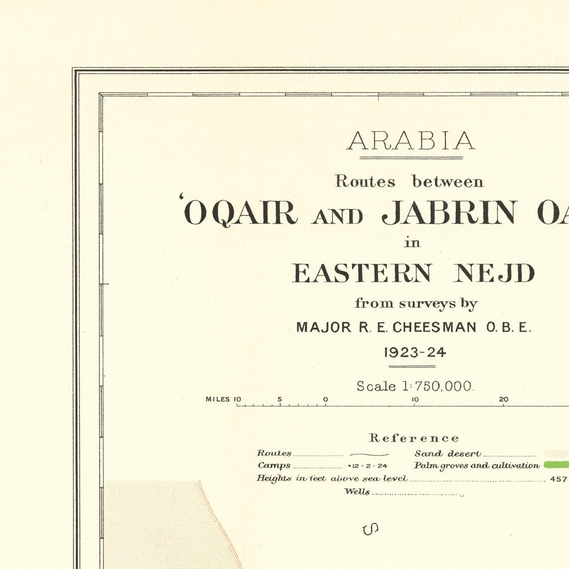 Qatar Map Print: 1925 Vintage Fine Art Reproduction - Etsy