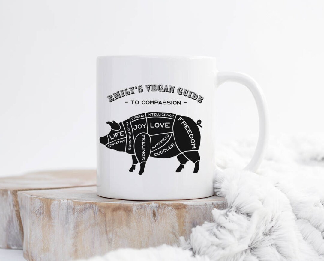 Guide to Compassion Mug Personalised Vegan Friend Gift - Etsy