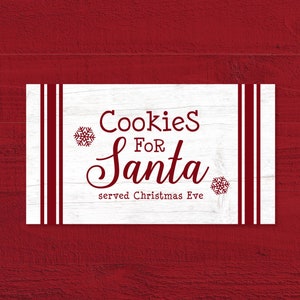 Cookies for Santa Santa Letter Santa Cut File Christmas - Etsy