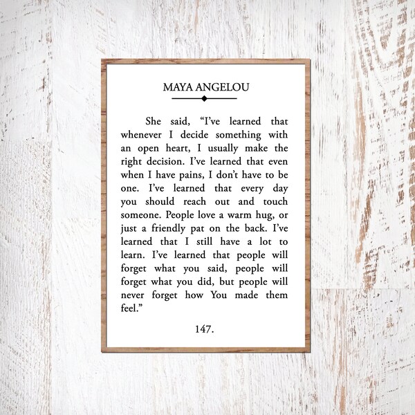 Maya Angelou - Etsy