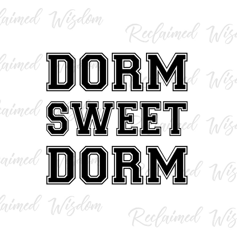 Dorm SVG Dorm Sweet Dorm Back to School SVG SVG Vector - Etsy
