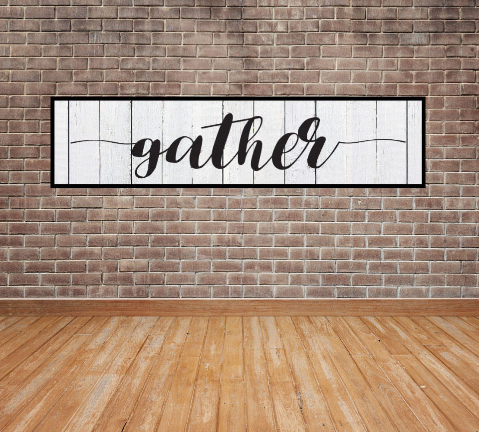 Gather Sign Gather Vector Cuttable SVG Vinyl Sticker - Etsy Canada