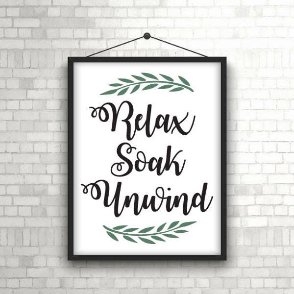 Soak Sign - Etsy