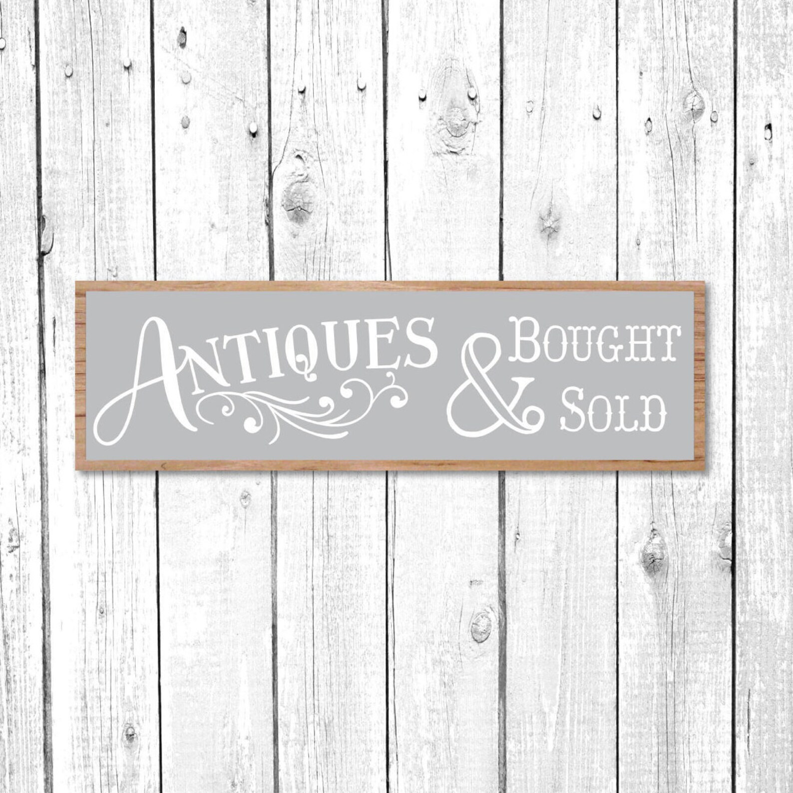 Vector Vintage Market Sign SVG Antiques SVG Cuttable - Etsy