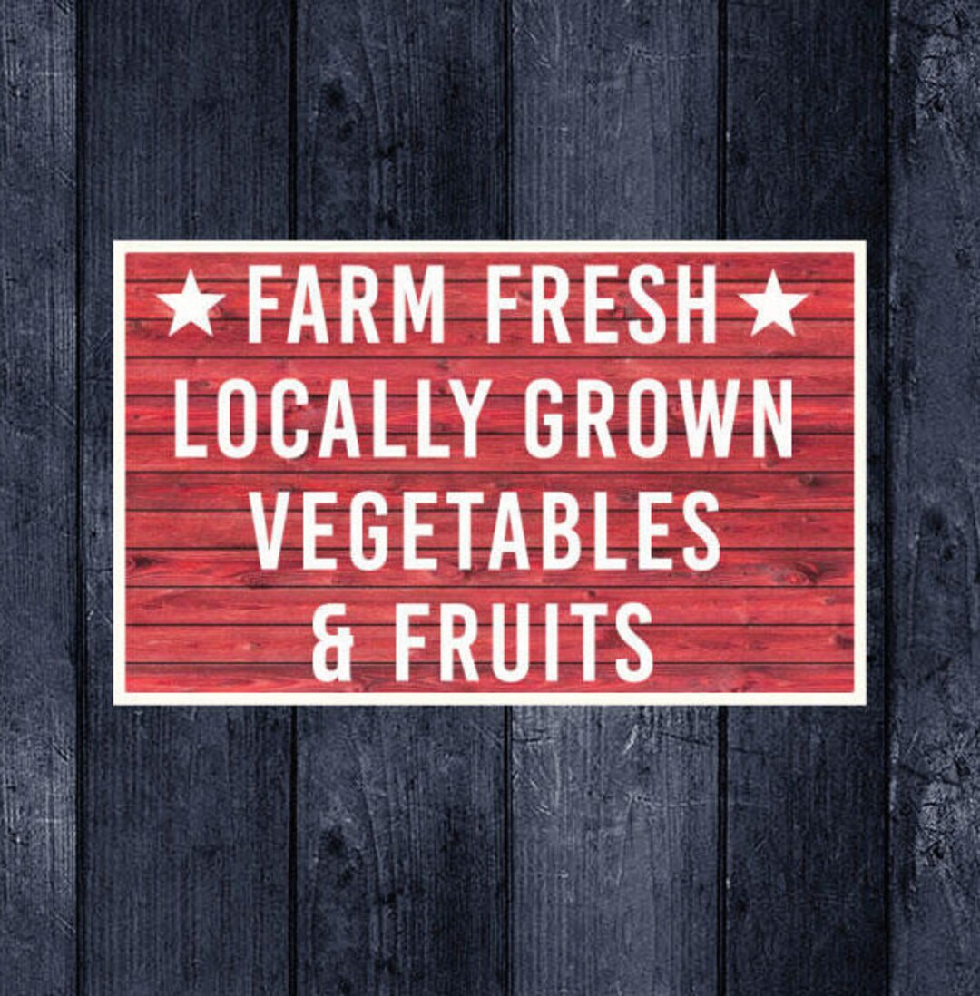 Farm Fresh, Farm Fresh Sign, Market Fresh, Produce, Farmers Market Sign ...