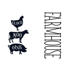 Farmhouse SVG Bundle, Modern Farmhouse, Farmhouse Wall Print, Animal ...