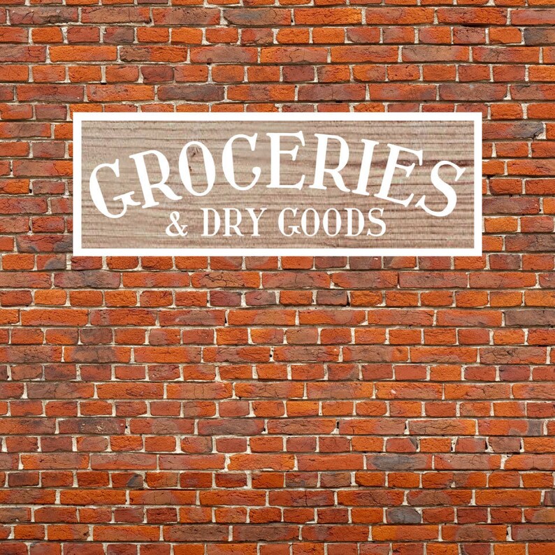 Groceries Sign Decor Grocery Sign Groceries Sign Vector | Etsy