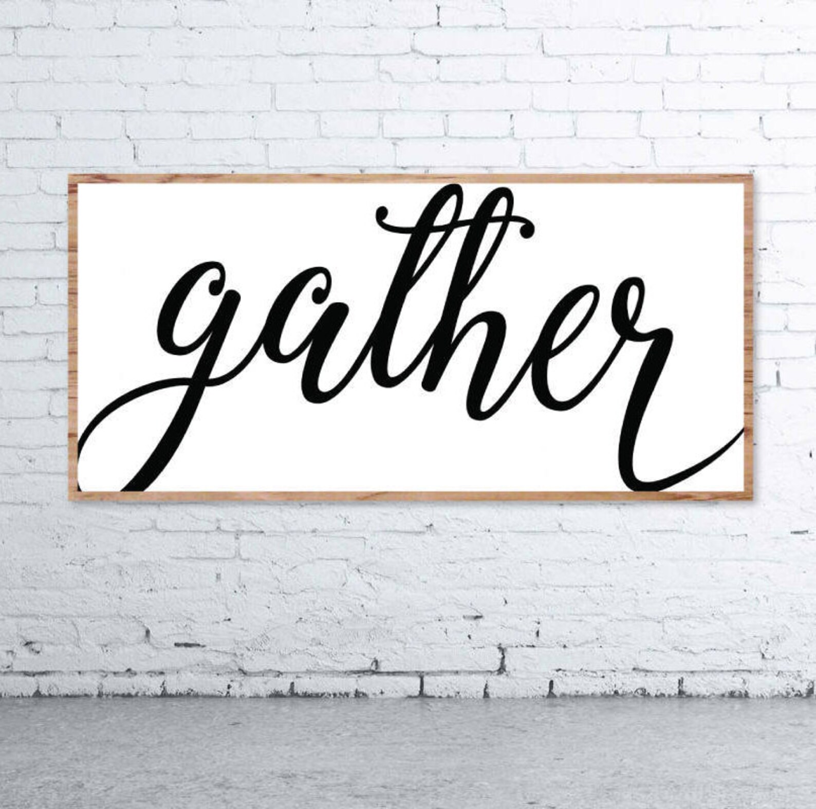 Gather Sign Gather Printable Modern Farmhouse Cuttable - Etsy