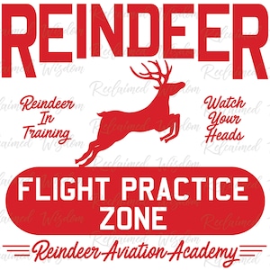 Reindeer Aviation SVG, Christmas Vector, Vintage Christmas SVG, Print ...