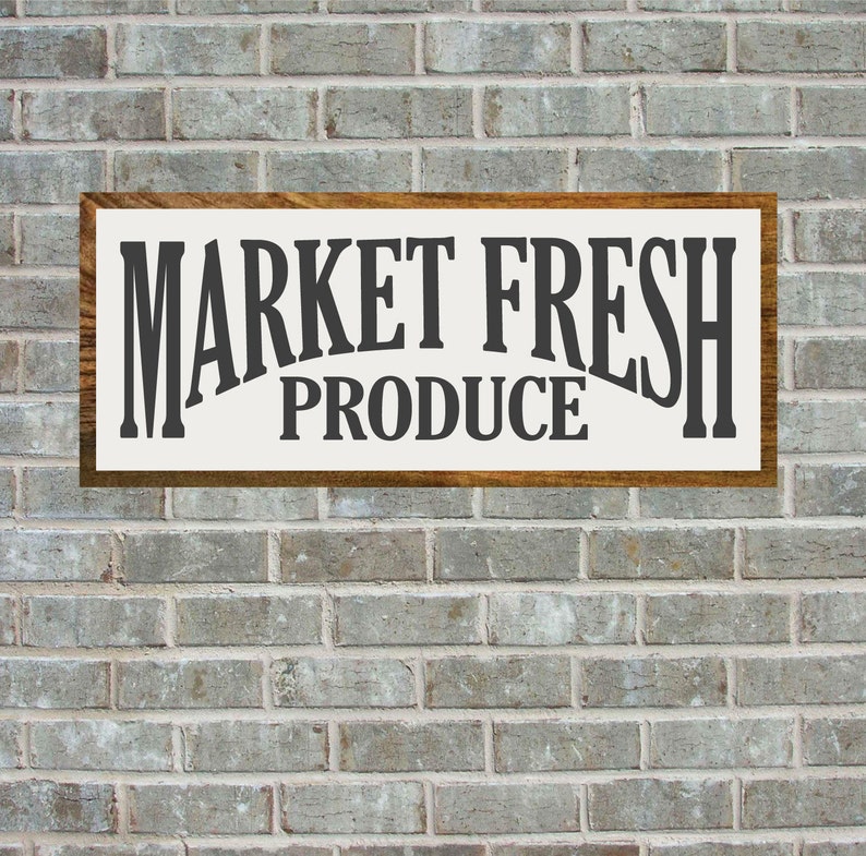 Farmers Market Sign Vector Market Fresh Printable - Etsy