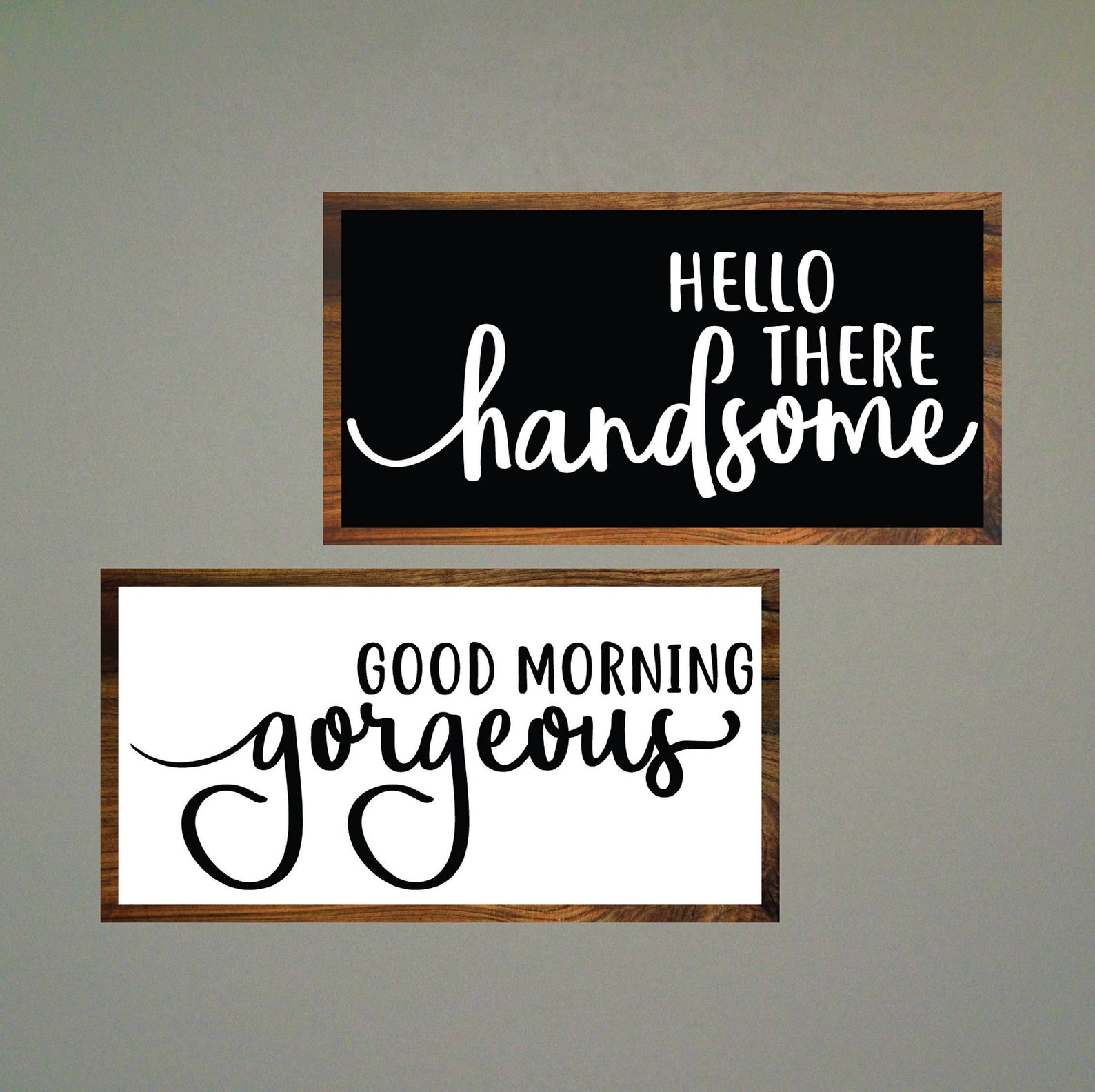 Good Morning Gorgeous Hello There Handsome SVG Bundle - Etsy