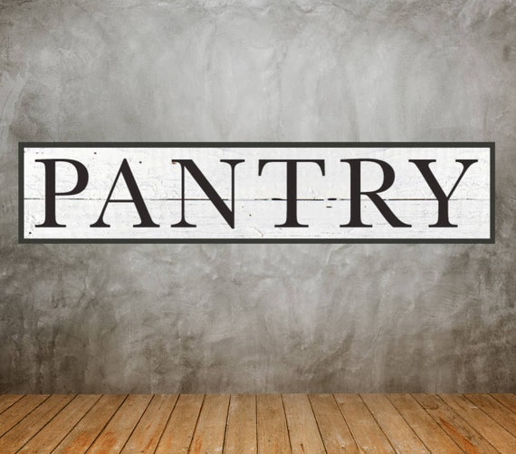 Pantry Sign Kitchen Pantry Sign Pantry Decals Printable | Etsy