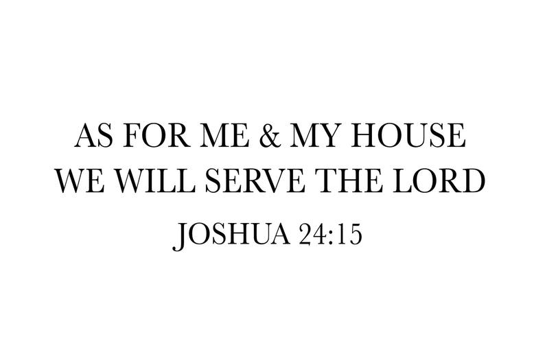 As For Me Verse As For Me and My House Vector SVG Cut | Etsy