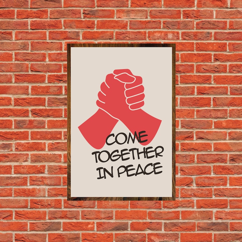 Protest Sign Protest Poster Protest SVG Holding Hands SVG - Etsy