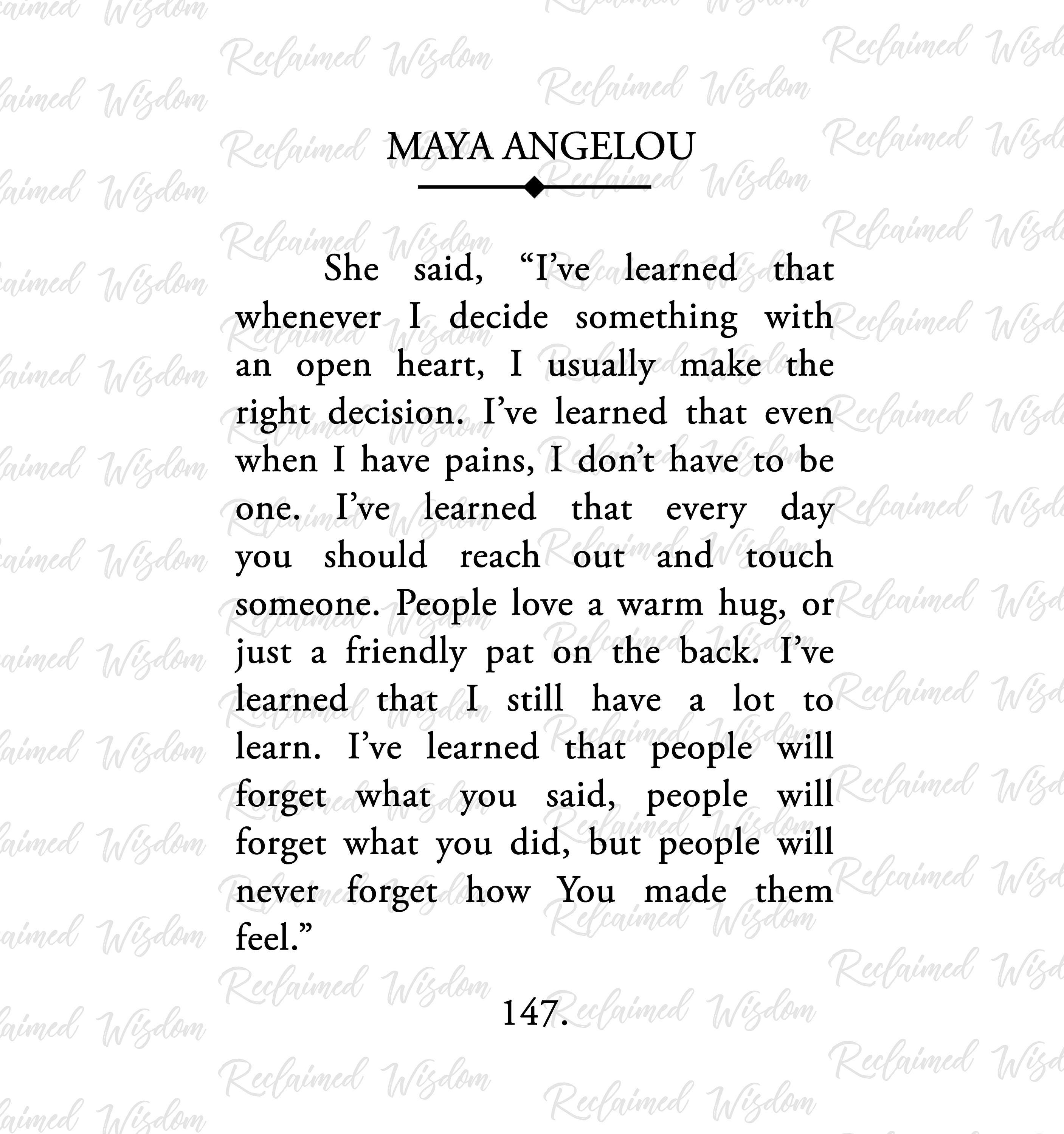 Maya Angelou Book Page Maya Angelou Print Maya Angelou - Etsy UK
