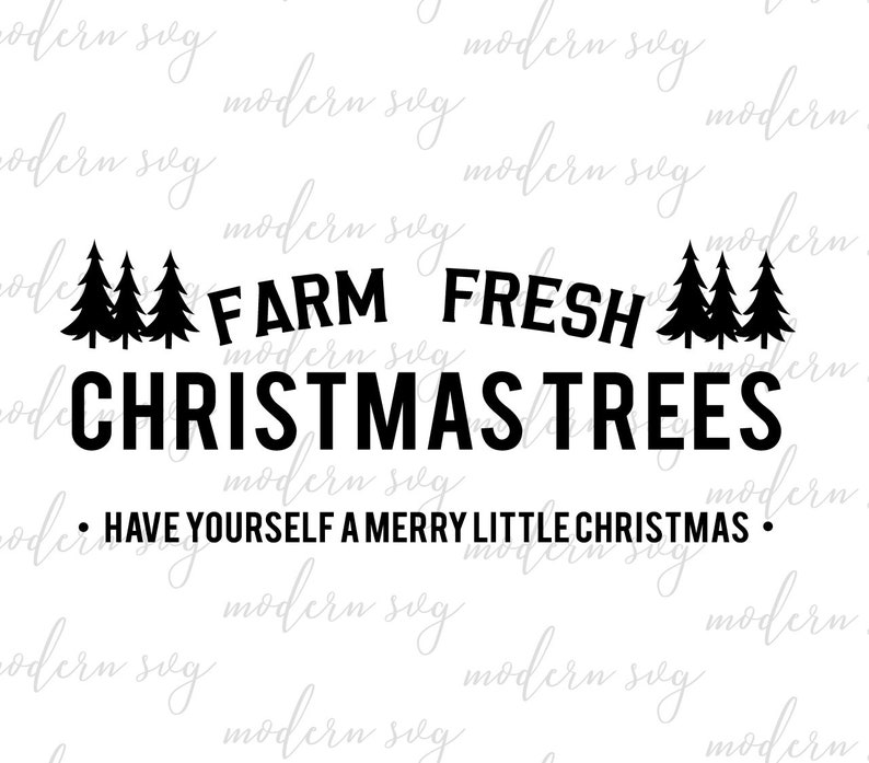 Christmas Tree Farm SVG Tree Farm Sign Christmas SVG | Etsy