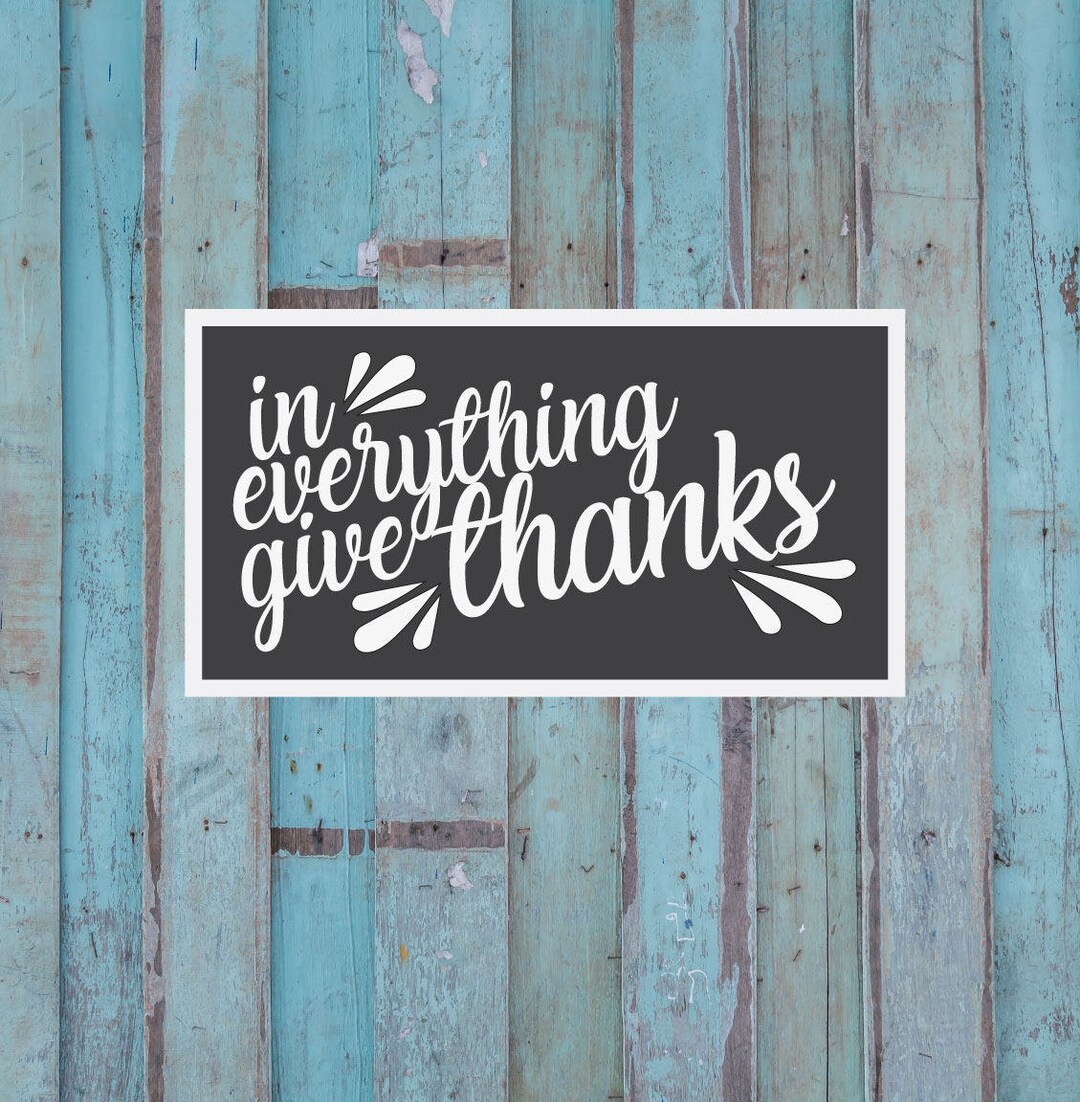 Thanksgiving SVG, Be Thankful Sign, Give Thanks, Bible Verse SVG, Fall ...