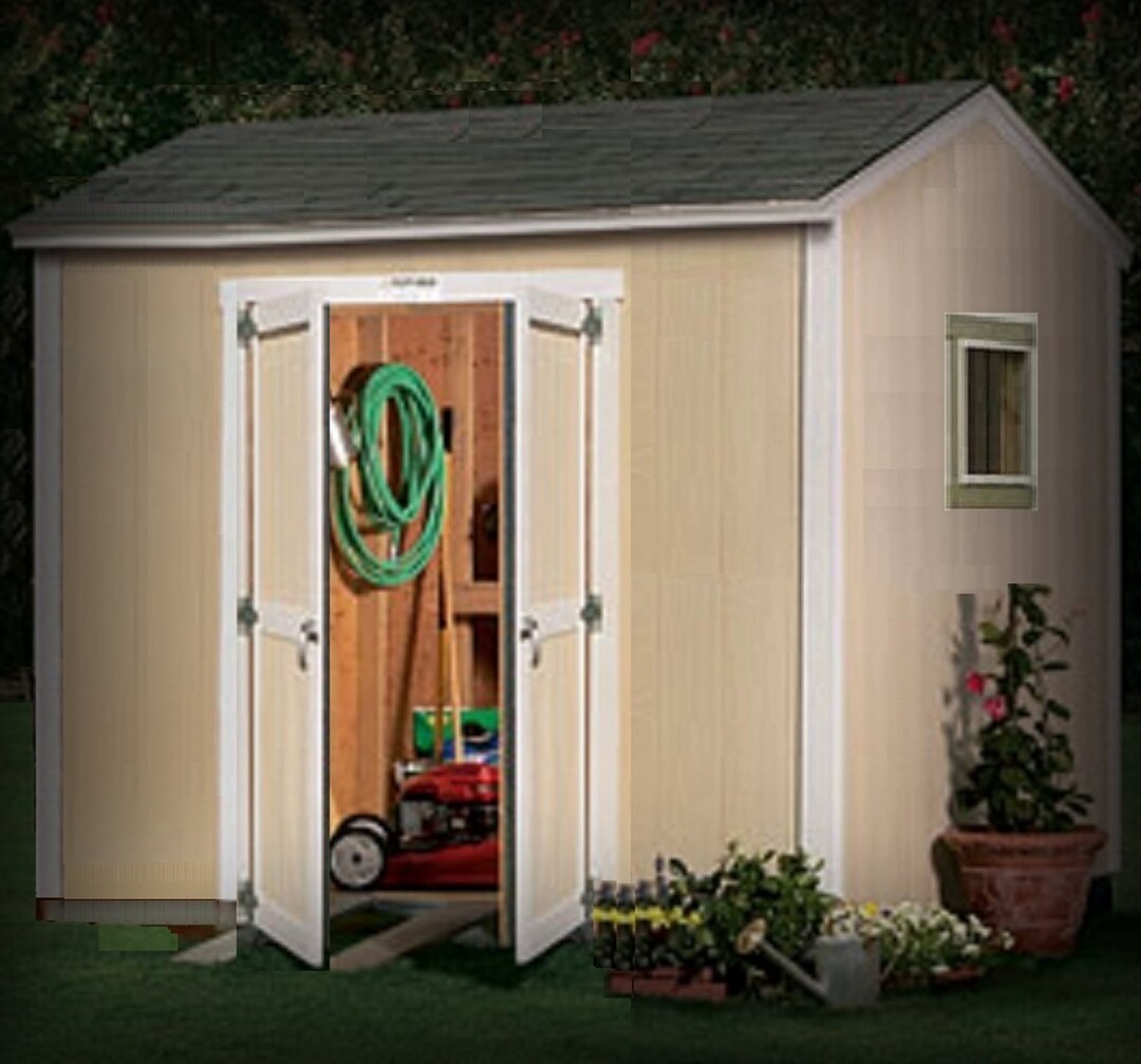 DIY 10x8 Gable Shed Plan; Storage Building: Beginner Friendly (paper ...
