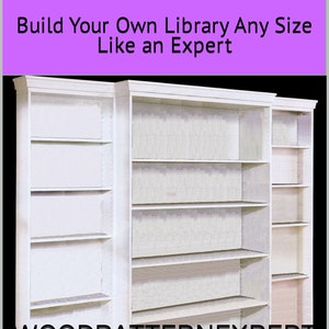 DIY Bookcase How-to Book; Pattern Plan to Easily Build Any Size Custom ...