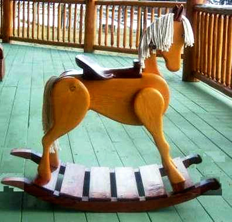 DIY Rocking Horse How-to Book; Digital Downloadable PDF Pattern Plan to ...