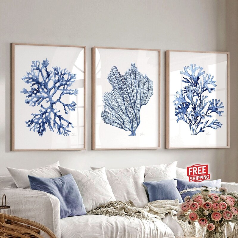 Coral Wall Art - Etsy