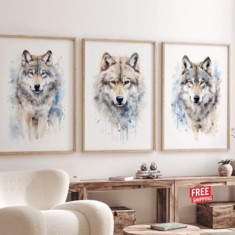 Wolf Home Decor - Etsy