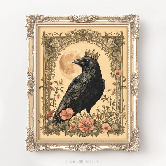 Raven Gothic Style Paintings