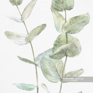 Eucalyptus Prints Bathroom Wall Decor Farmhouse Botanical Poster Set of ...