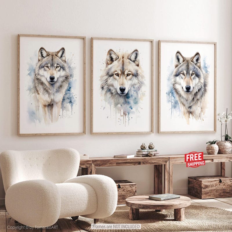 Wolf Poster - Etsy