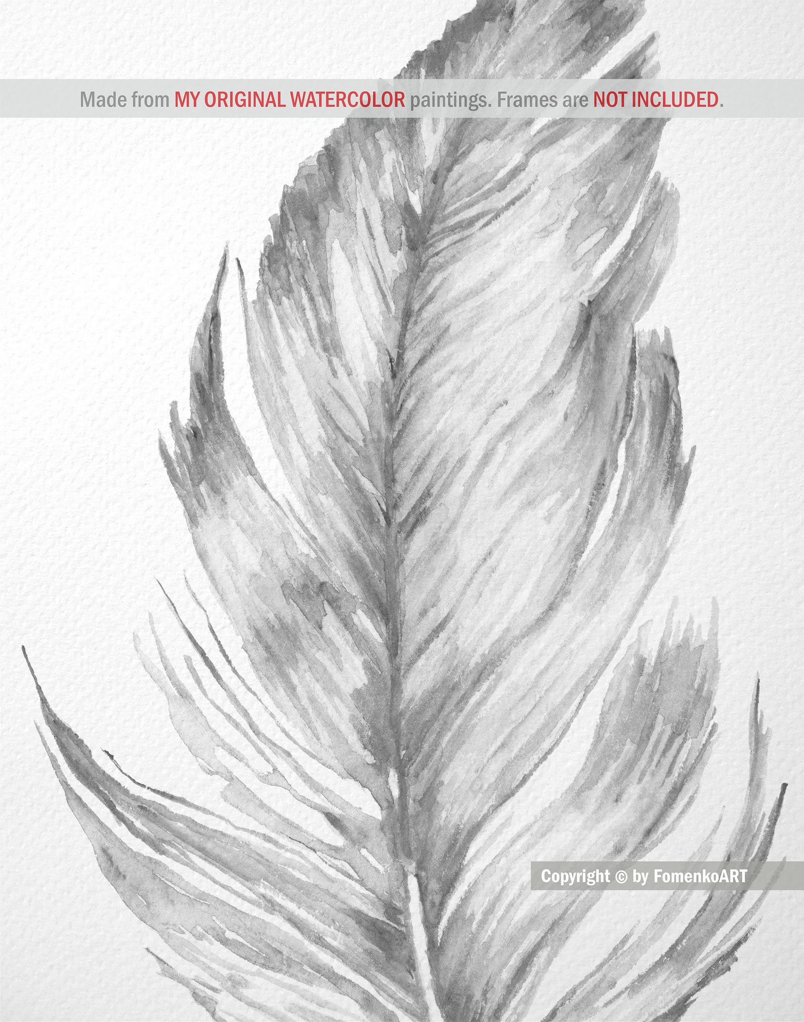 Watercolor Feather Print Set of 3 Boho Wall Decor Bedroom Over - Etsy