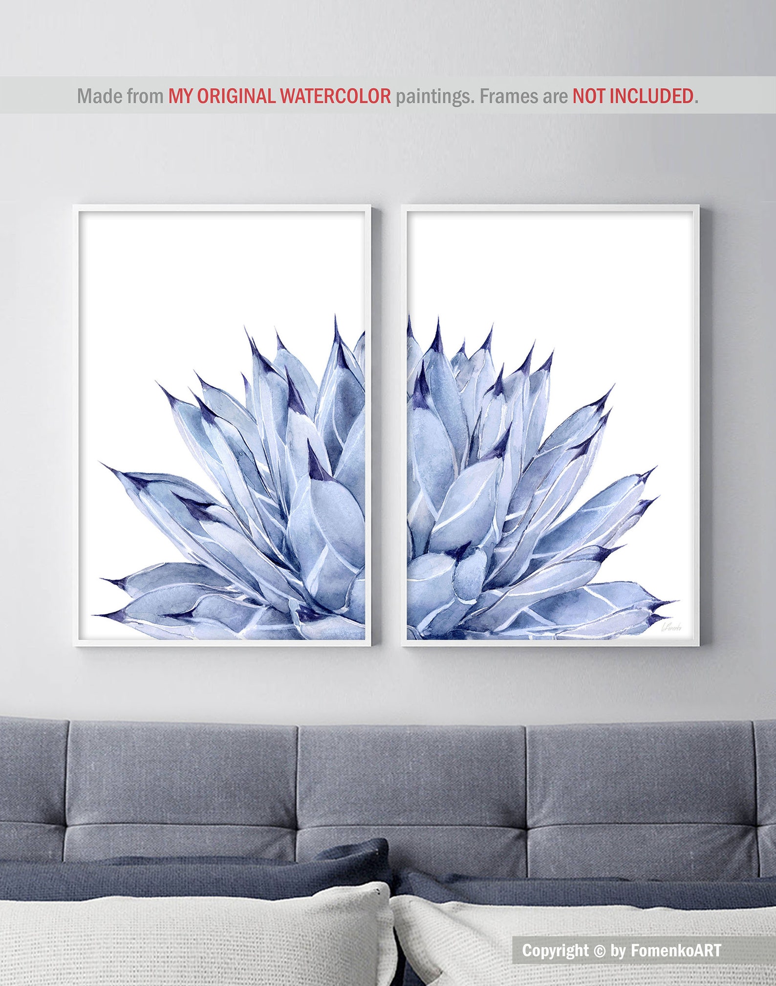 Cactus Decor Cactus Art Boho Wall Decor Bedroom Wall Decor | Etsy