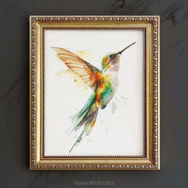 Hummingbird Wall Art - Etsy