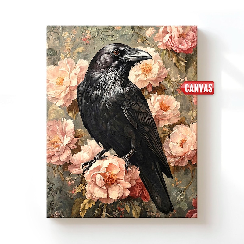Crow Painting - Etsy