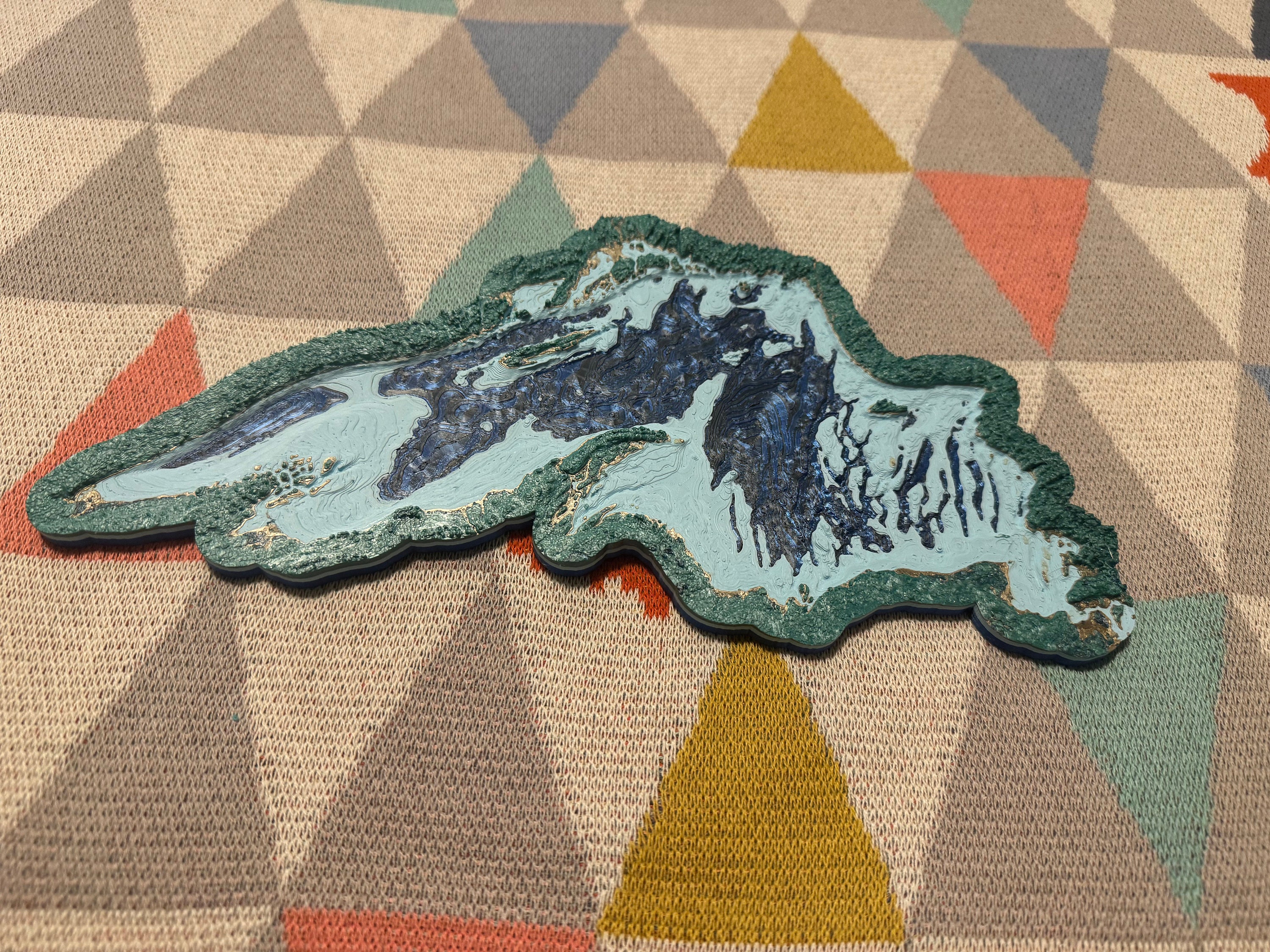 Lake Superior 3D Topography Map - Etsy