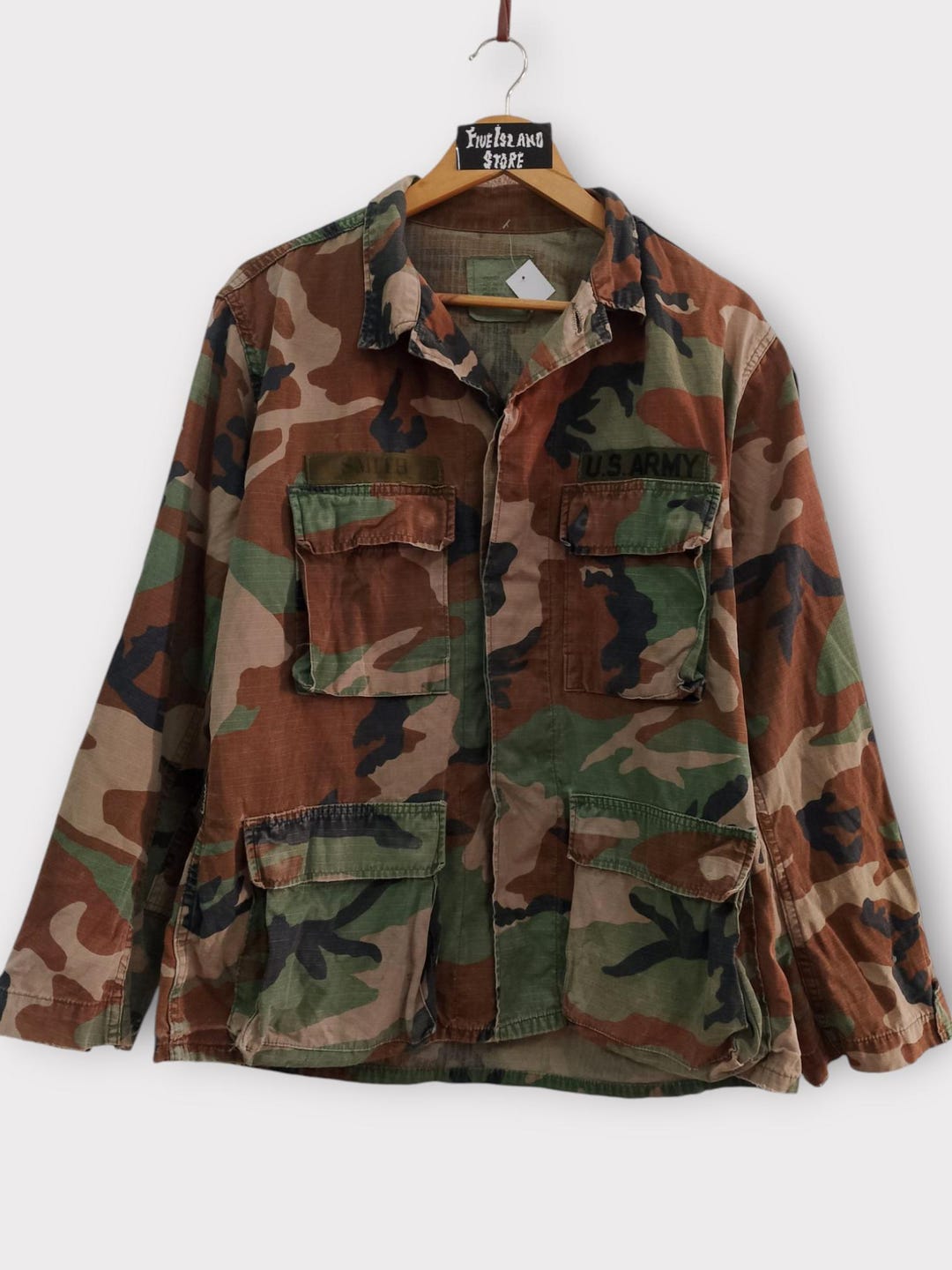 Vintage US Army Woodland BDU Jacket Ripstop 80s-90s OG-107 - Etsy