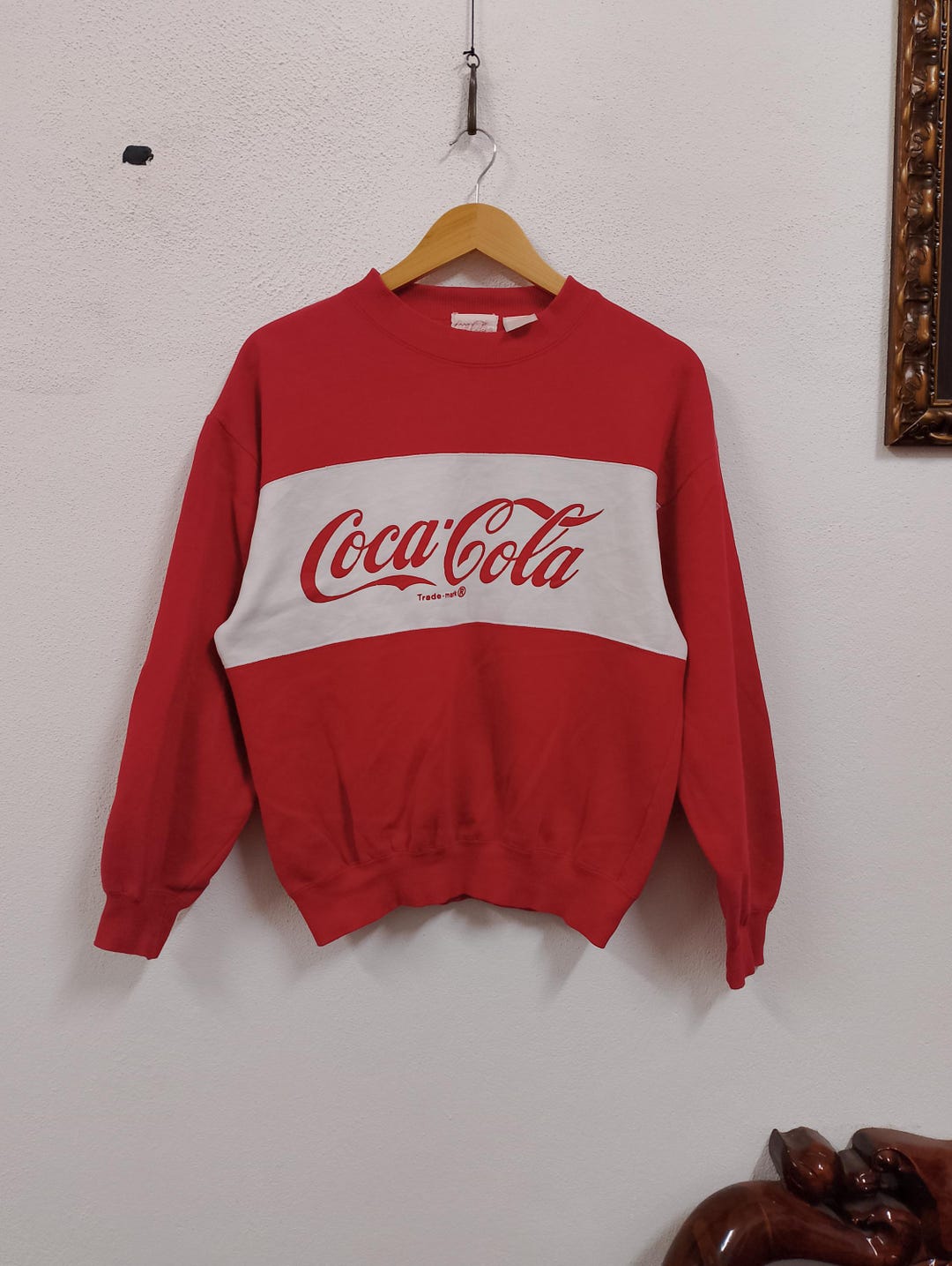 Vintage Coca-cola Red Crewneck Sweatshirt – 80s/90s Official Logo ...
