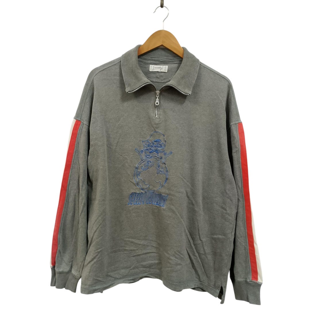 Vintage JC De Castelbajac Half Zipper Sweatshirt – Embroidered Graphic ...