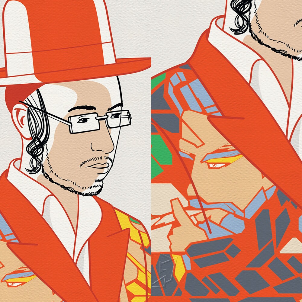 Jewish Art Print Sets. Original Gift Idea. Graffiti, Stylish, Hassidic ...