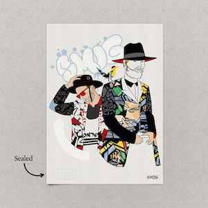 Jewish Art Print Sets. Original Gift Idea. Graffiti, Stylish, Hassidic ...