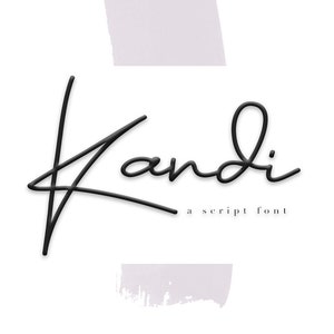 Kandi - Chic Handwritten Font - TTF / OTF - Etsy