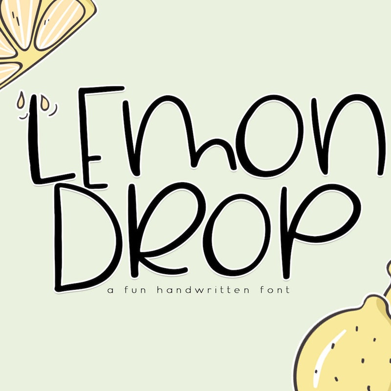 Drop Font - Etsy
