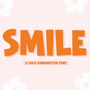 Smile Font - Boho Font, Groovy Font, Cricut Font, Procreate Fonts ...