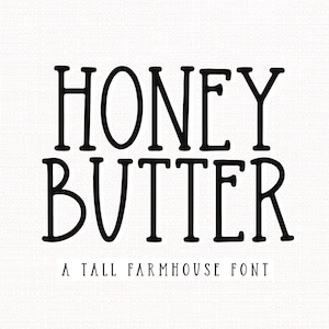 Honey Butter Font - Farmhouse Font, Handwritten Font, Cricut Fonts ...