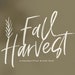 Fall Harvest Font - A Handwritten Brush Font With Doodles - TTF / OTF ...