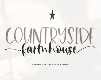 Countryside Farmhouse Font - Etsy