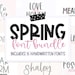 Spring Font Bundle - Fonts for Crafters, Cricut Font Bundle, Farmhouse ...