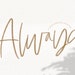 Always Font - A Handwritten Signature Script Font, Modern Calligraphy ...