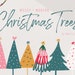 Boho Christmas Trees Clipart, Modern Trees, Messy Christmas Trees, Boho ...